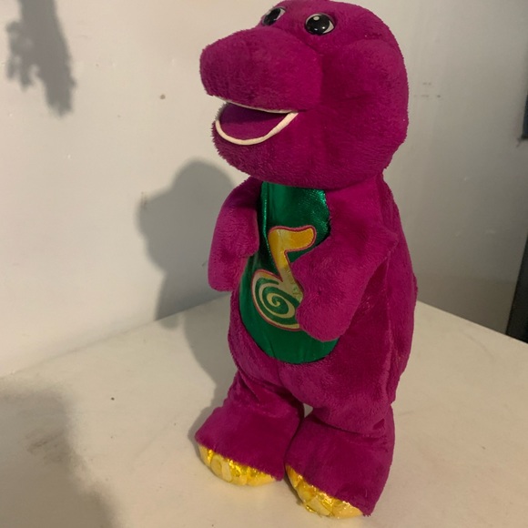 Fisher-Price | Toys | Rare Barney 202 Interactive Stuffed Animal Sings ...